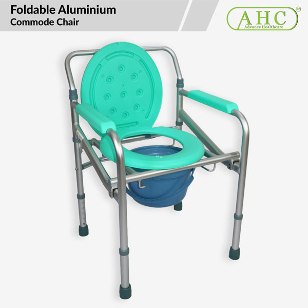 Foldable Aluminium Commode Chair with Bucket (CM892L) | AHC Medical Supplies Sdn Bhd